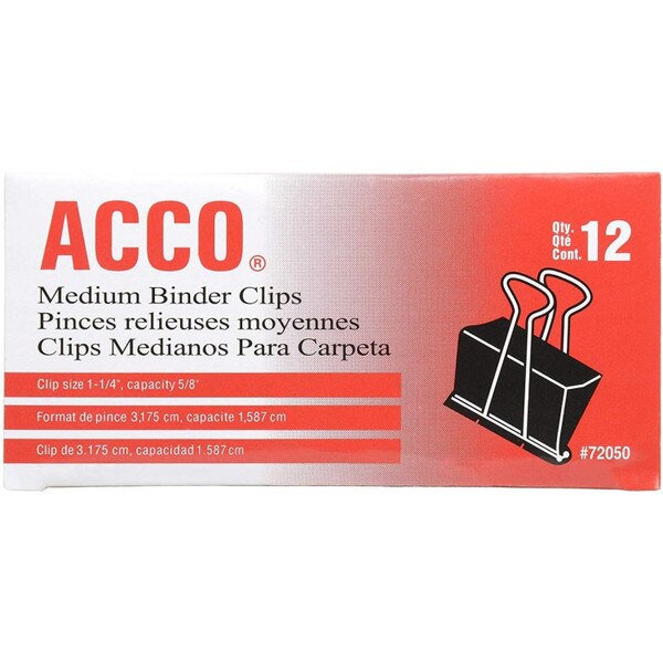ACCO Medium Binder Clips