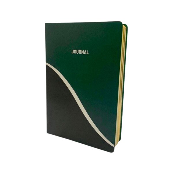 Define Softcover Journal Green&Black