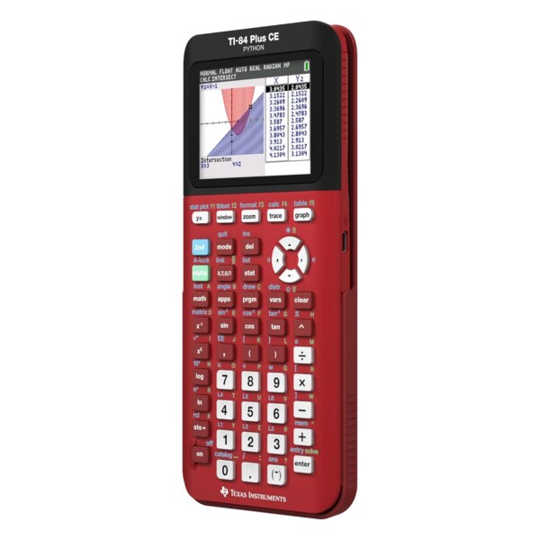 TI-84 PLUS CE Graphing Calculator Radical Red